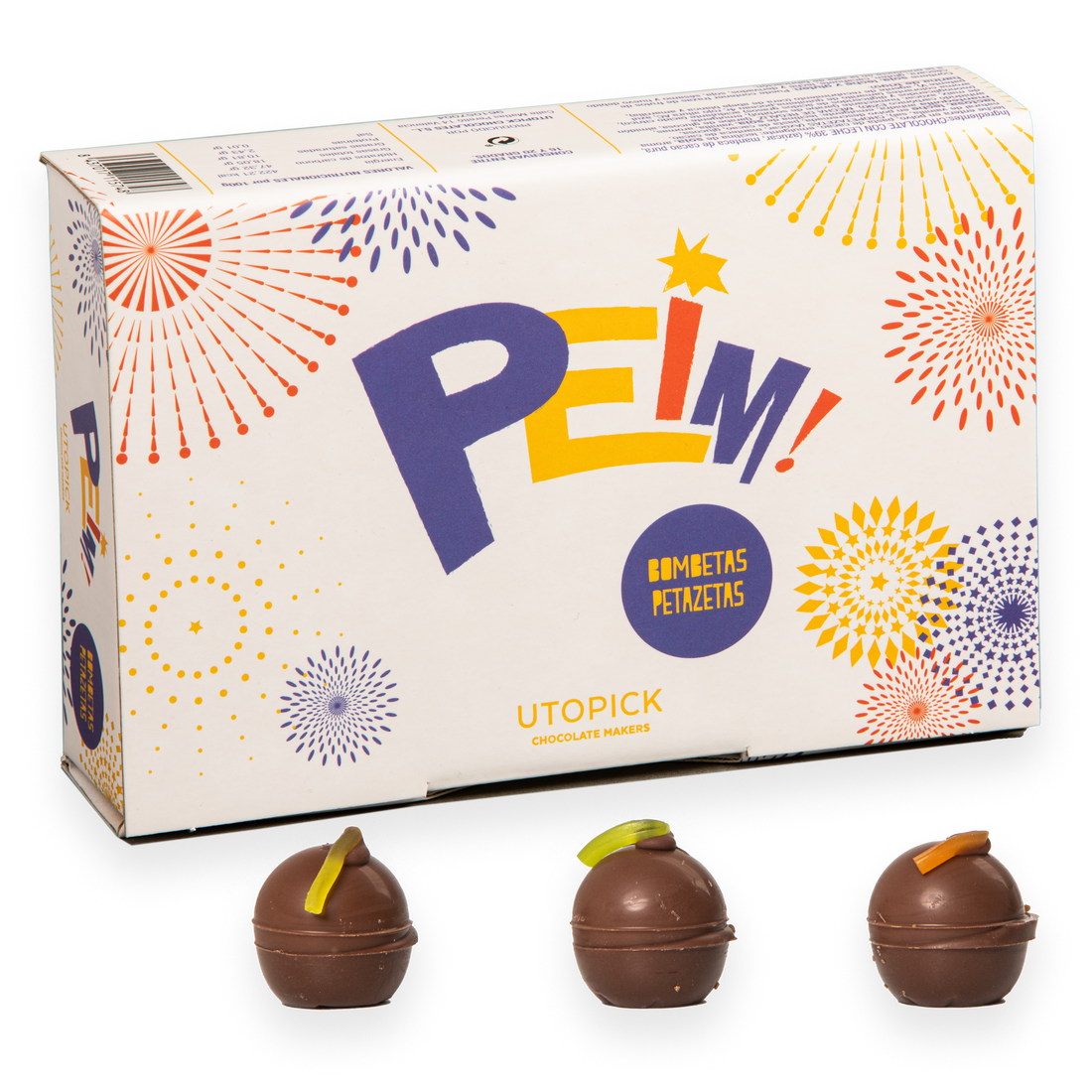 Bombetas de petazetas -sin alcohol- – Utopick Chocolates